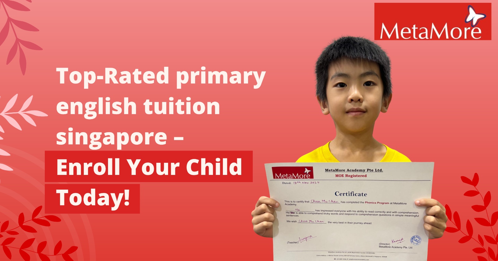 Top-Rated Primary English Tuition Singapore – Enroll Your Child Today!